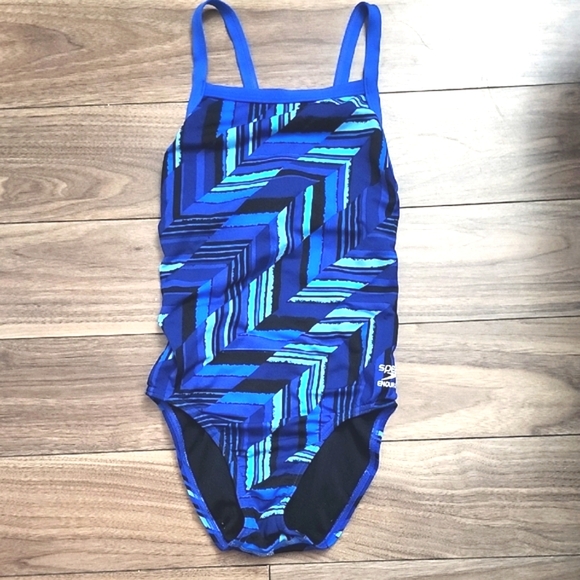 Speedo | Swim | Speedo Endurance Flyback Girls One Piece Swimsuit Blue ...